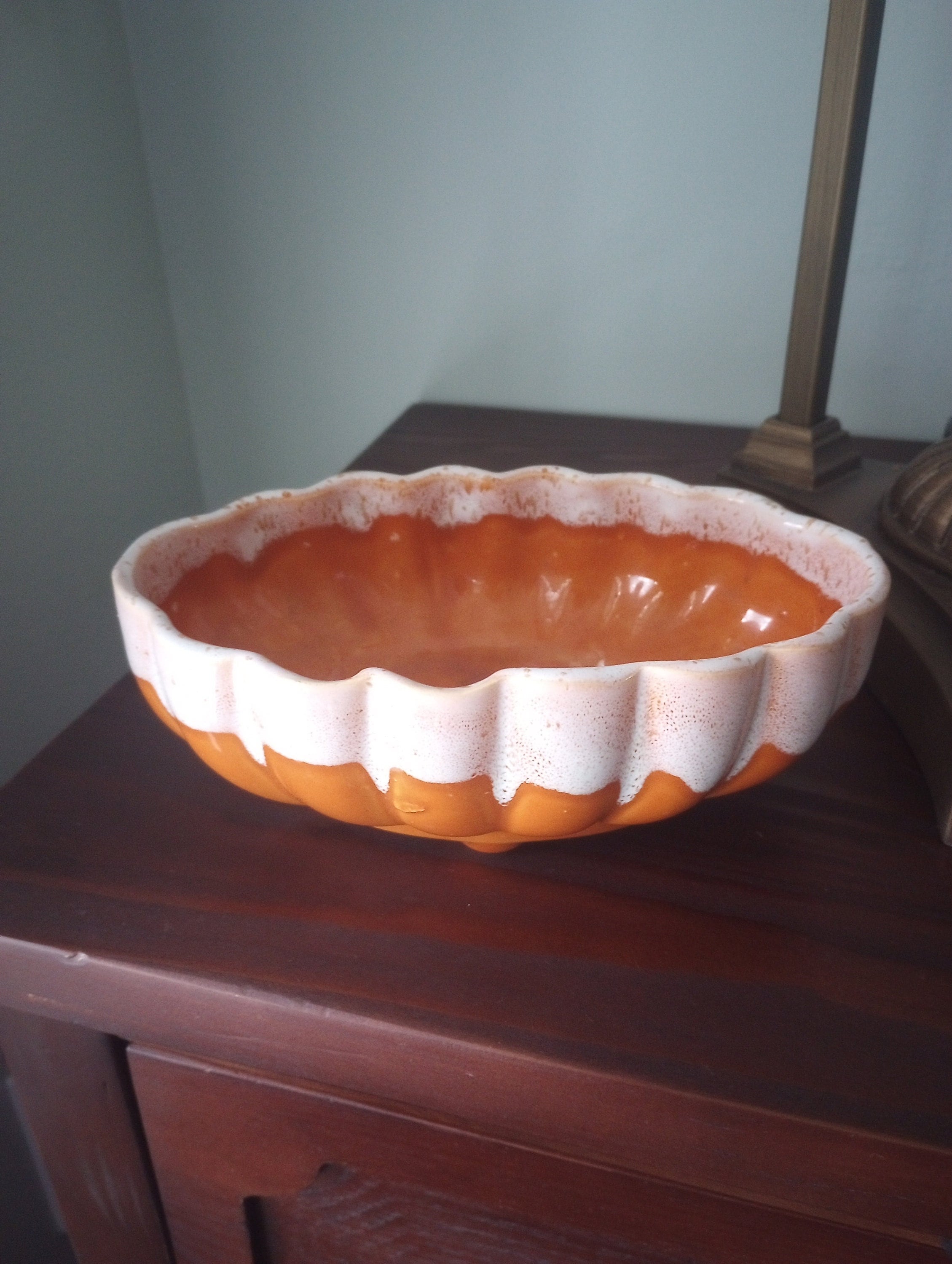 Vintage UNGEMACH Glazed Ceramic Scallop Pottery 907 USA - Etsy