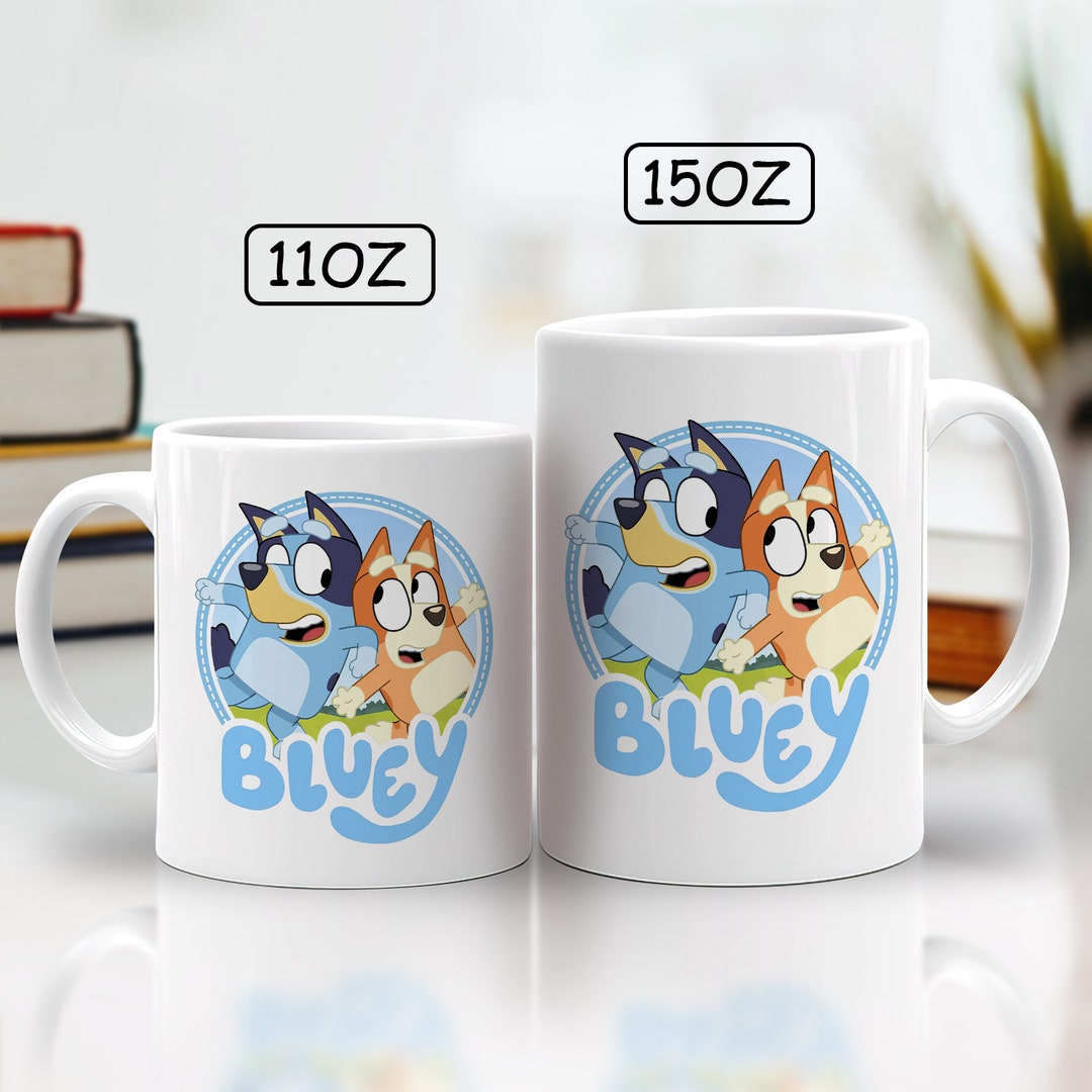 Bluey and Bingo Mug, Bluey Mug, Bluey Chilli Heeler Mug, Funny Bluey ...