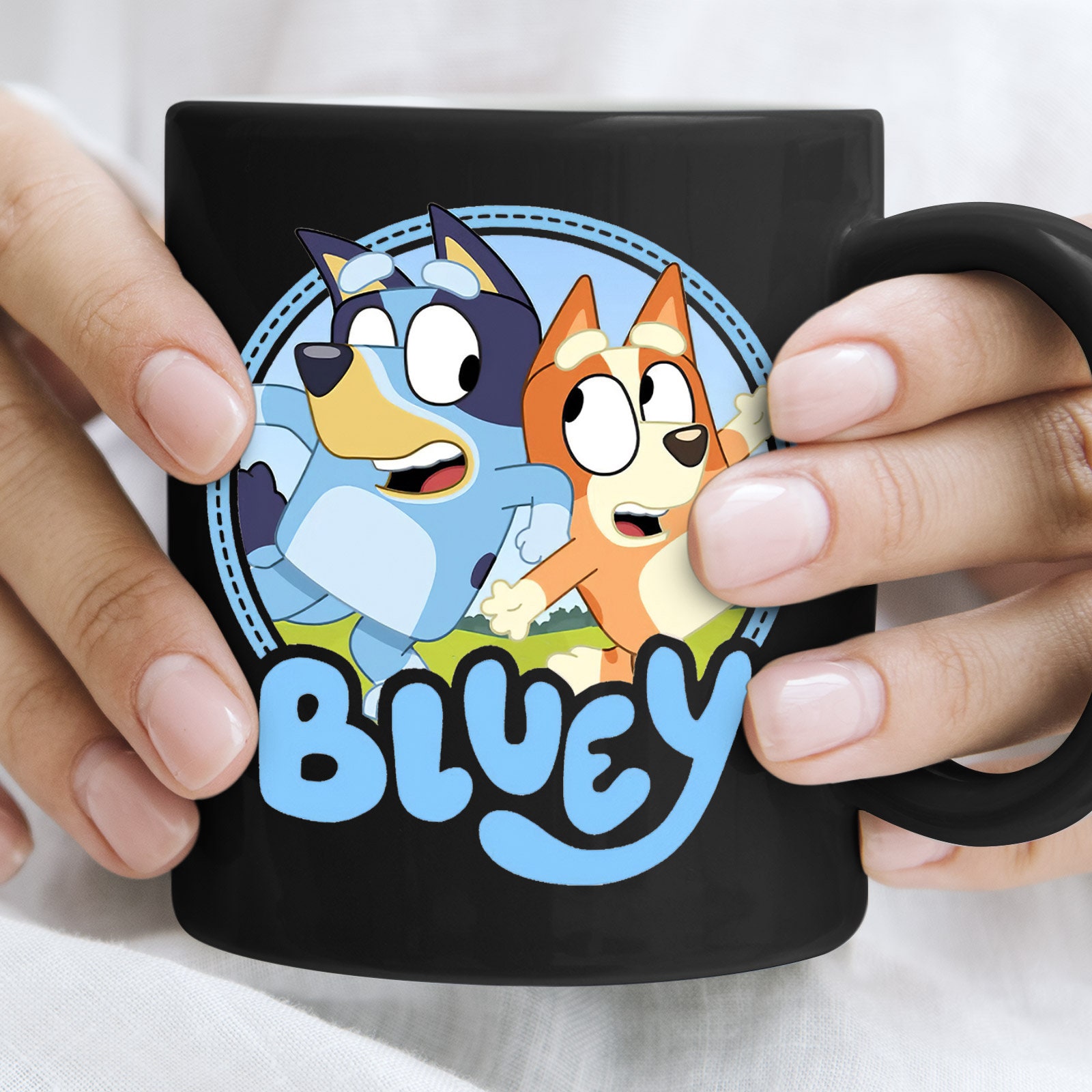 Bluey and Bingo Mug, Bluey Mug, Bluey Chilli Heeler Mug, Funny Bluey ...