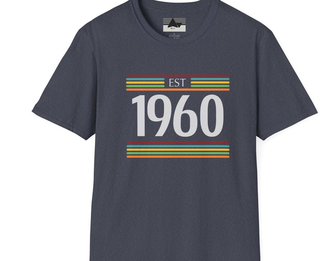 1960 '60s Decade Year Personalised T-shirt - Customise With Your Own ...