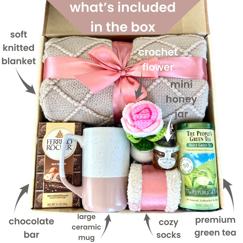 Get Well Gift Box | Tea Lover Birthday Gift Box | Gift for Mom | Gift ...