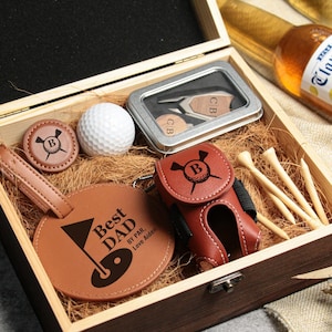 Custom Golf Sports Gift Set With Box , Golf Ball Tees Bag Tag Gift for ...