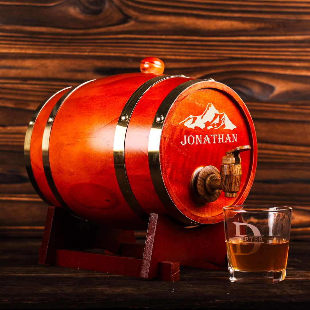 Personalized Whiskey Barrel,mini Wood Whiskey Barrel,anniversary Gift ...