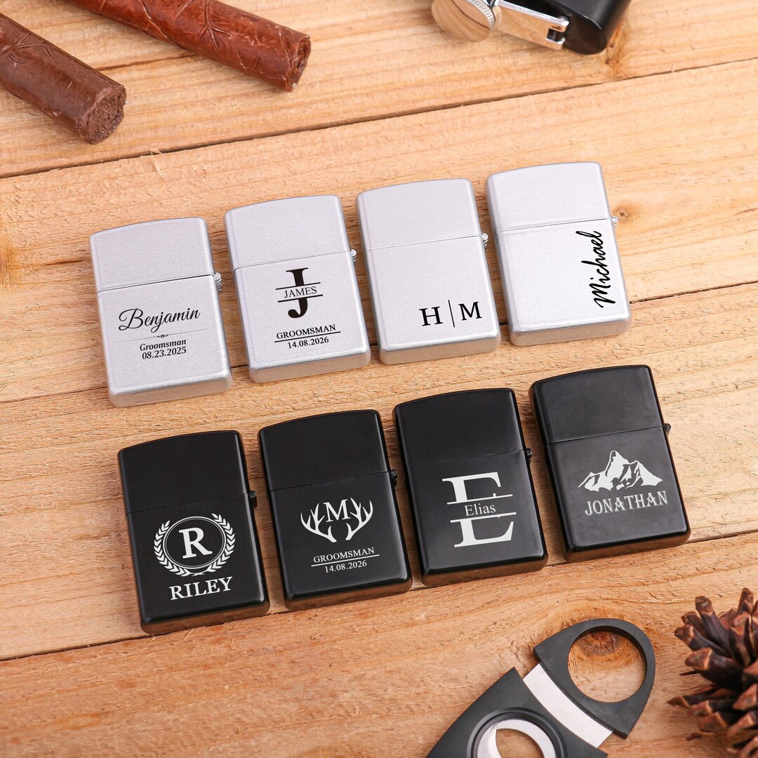 Personalized GROOMSMAN LIGHTERS , Best Man Gift, Groomsman Gift ...