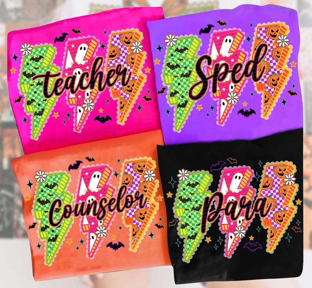 Spooky School Halloween PNG: Ghost, Pumpkin, Trick or Teach (digital ...