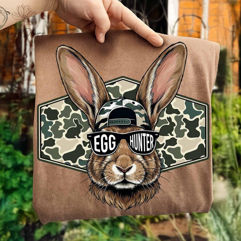 Retro Easter Bunny Camo PNG, Egg Hunter Boy Camo Easter Design, Funny ...