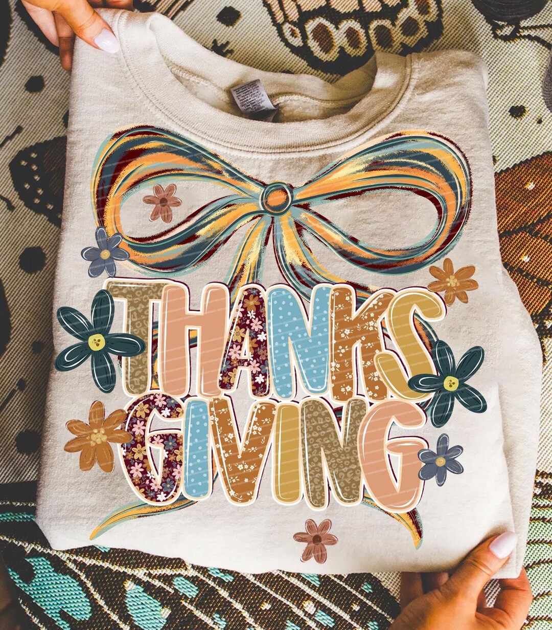 Give Thanks PNG, Thankful Coquette Design, Fall Coquette PNG ...