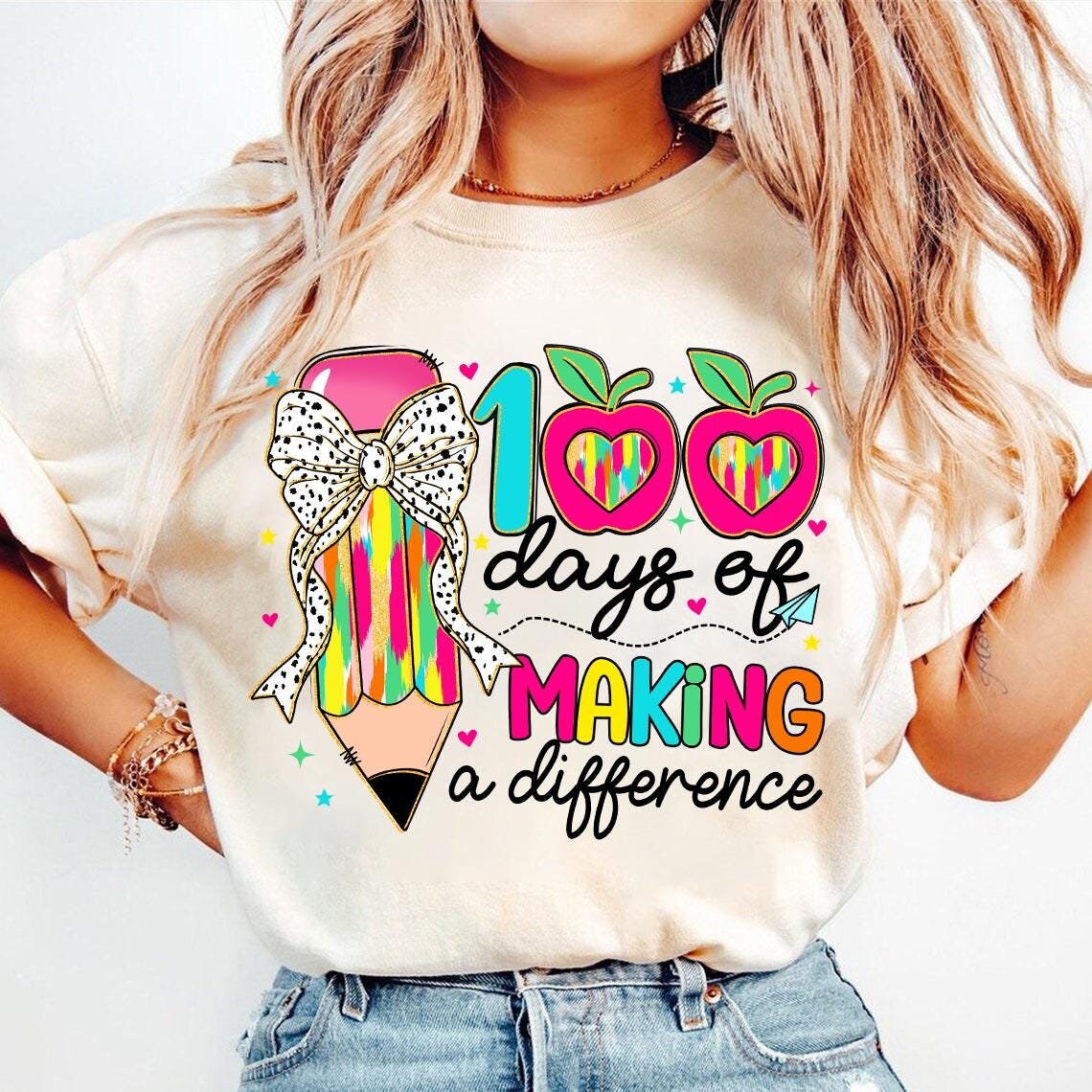 100 Days of Making a Difference Png, Apple With Heart, 100 Days of ...