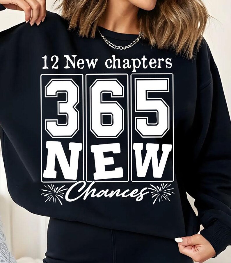 12 New Chapters 365 New Chances SVG PNG, New Year Christian Png, Jesus ...