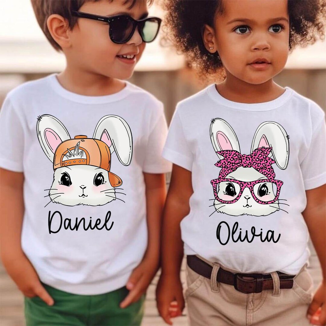 Personalized Easter Bunny Name Plate for Kids - Custom Name, Boy & Girl ...
