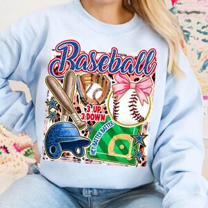 Baseball Preppy Png, Front Back Png Hand Drawn Baseball Png, Boujee Fun ...