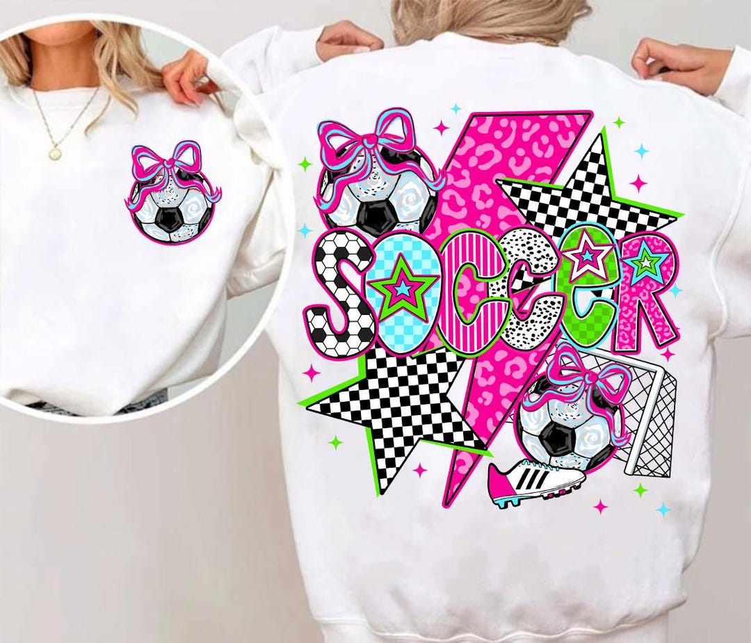 Preppy Soccer PNG, Soccer Coquette PNG, Soccer Mama PNG, Game Day Png ...