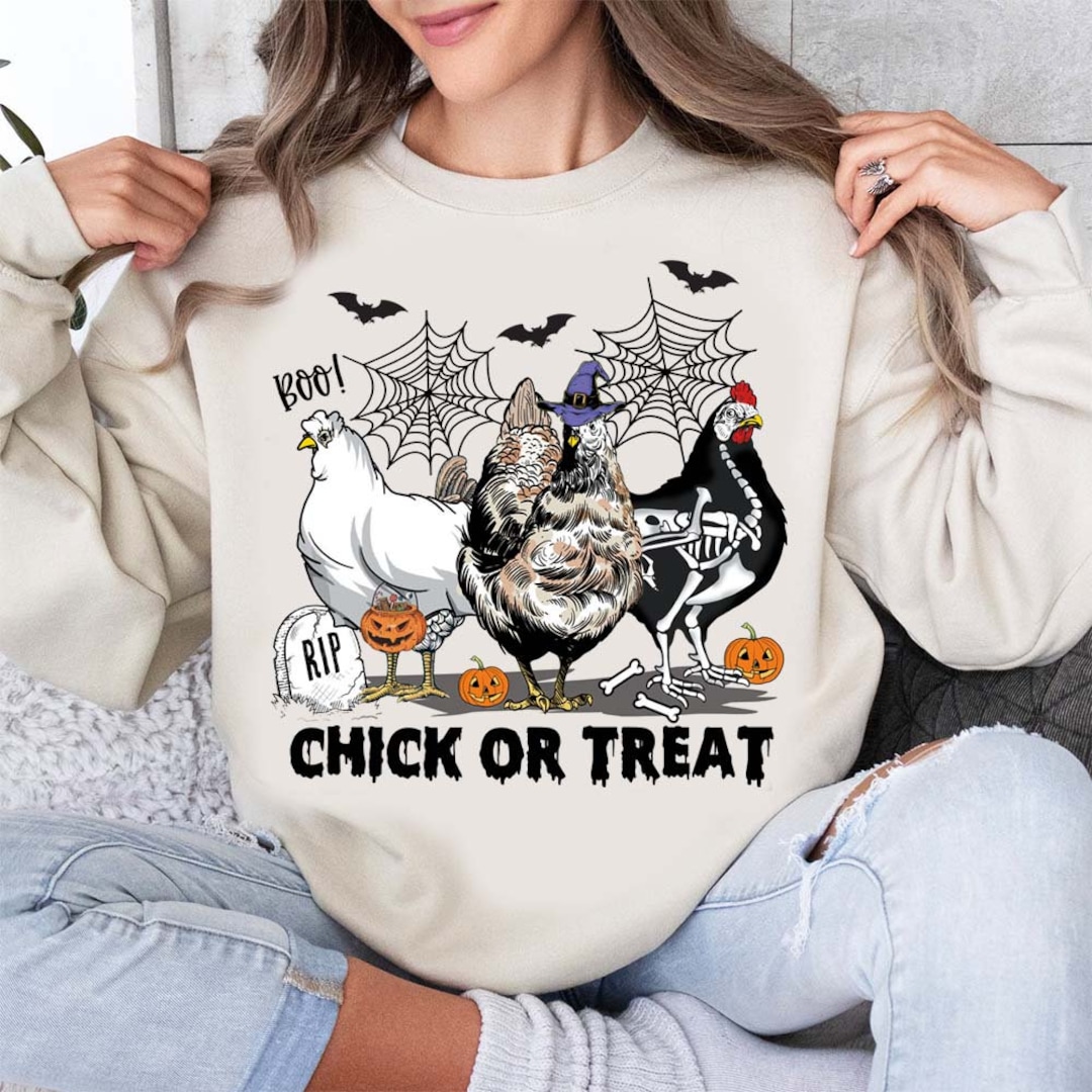 Halloween PNG, Spooky Chicken Png, Autumn Png Sublimation, Chick or ...
