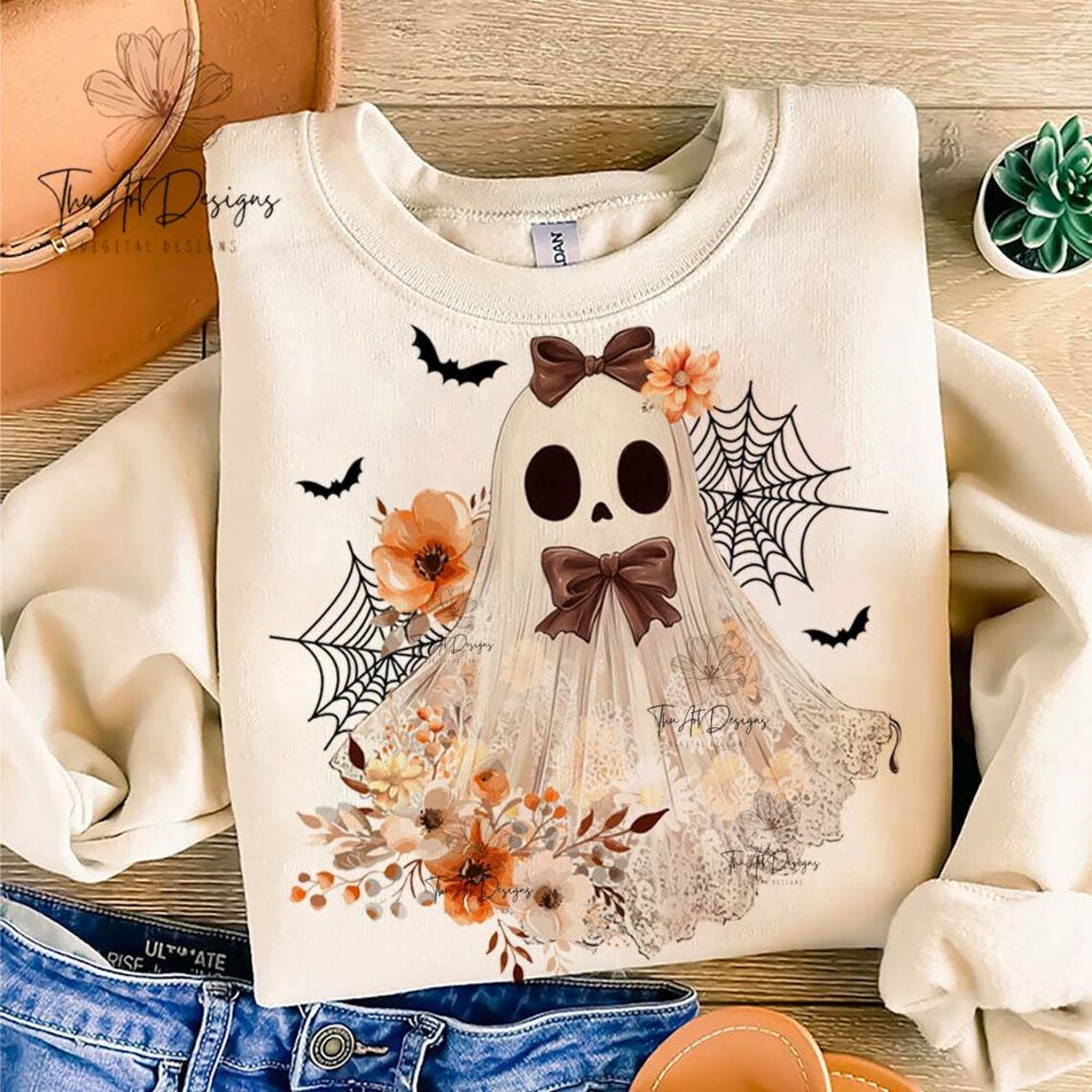 Halloween Lace Ghost Png, Girly Ghost Lacey Ghost Png, Spooky Season ...