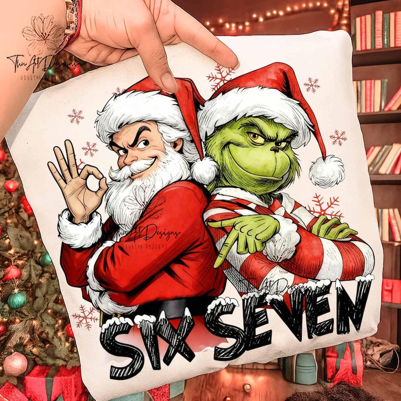 Handdrawn Grinch Clipart - Etsy
