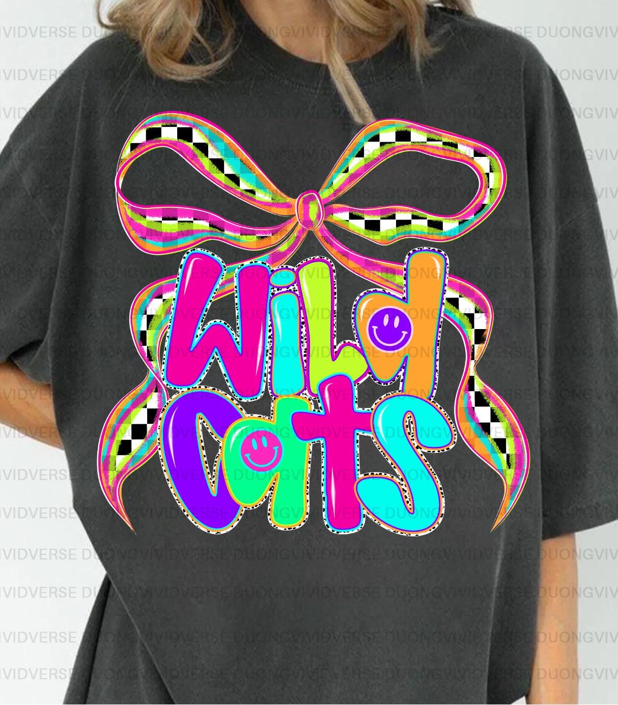 Preppy Coquette Neon Wildcats Preppy Mascot Coquette Png Girls Preppy ...