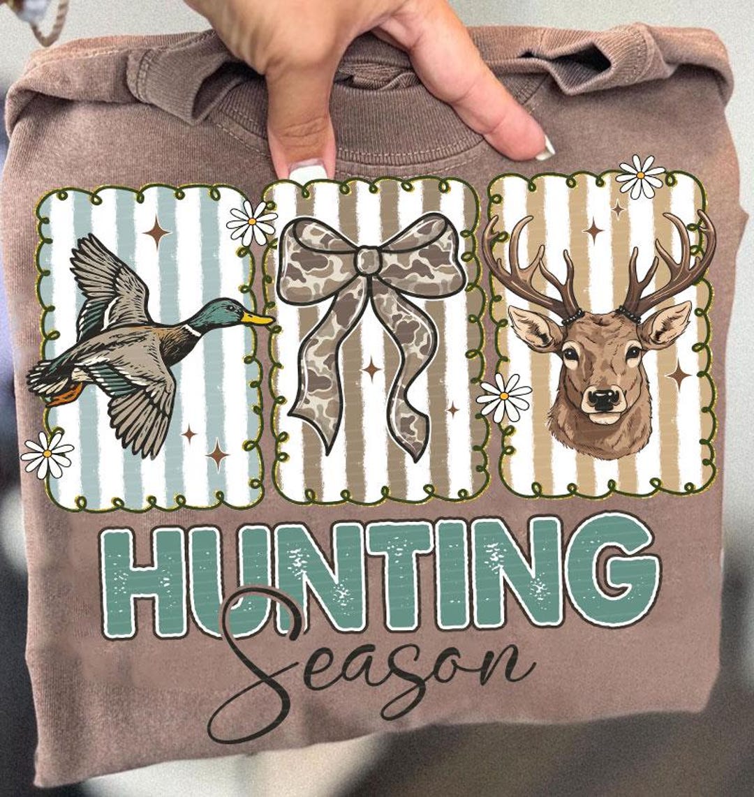 Hunting Season PNG, Camo Deer Hunting PNG, Preppy Coquette Bow PNG ...