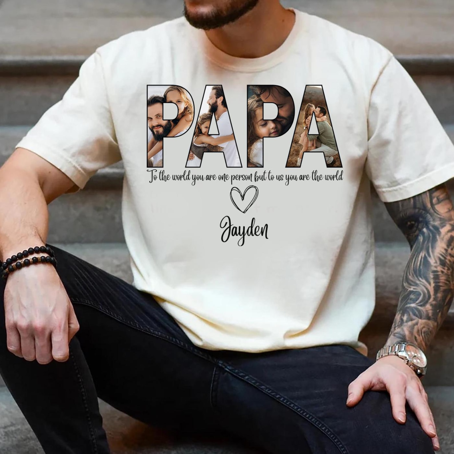Custom Dad Photo Canva Template, Personalized Photo Png, Custom Design ...