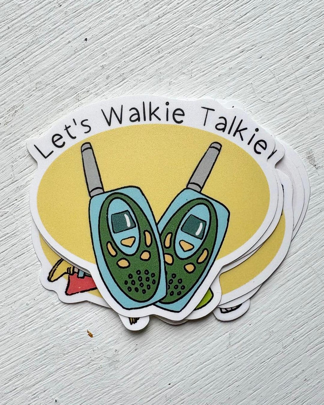 Hand Drawn Walkie Talkie Sticker, Speech Therapy Decor - Etsy