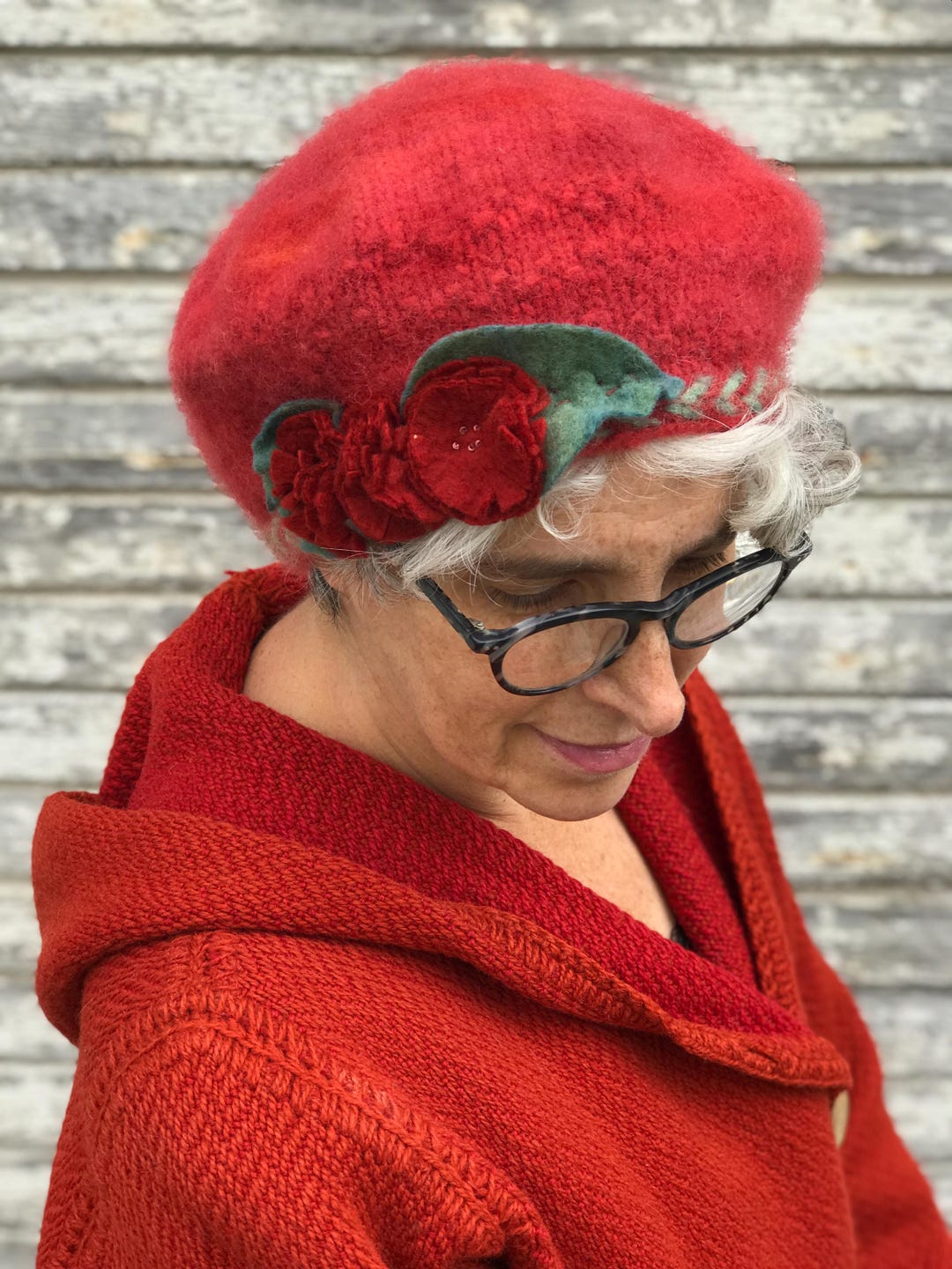 Felted Beret Knitting Pattern PDF- Original and Striped Version ...