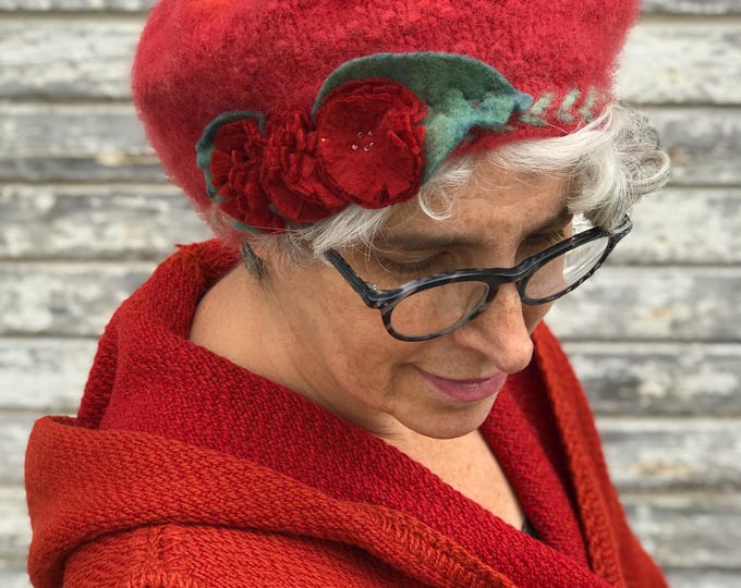 Felted Beret Knitting Pattern PDF- Original and Striped Version ...