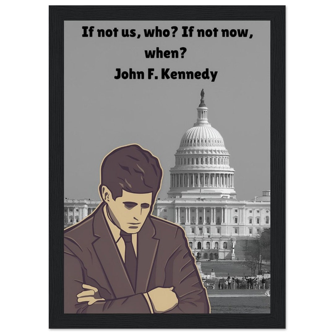 JFK Quote : Motivational Wall Art - Etsy