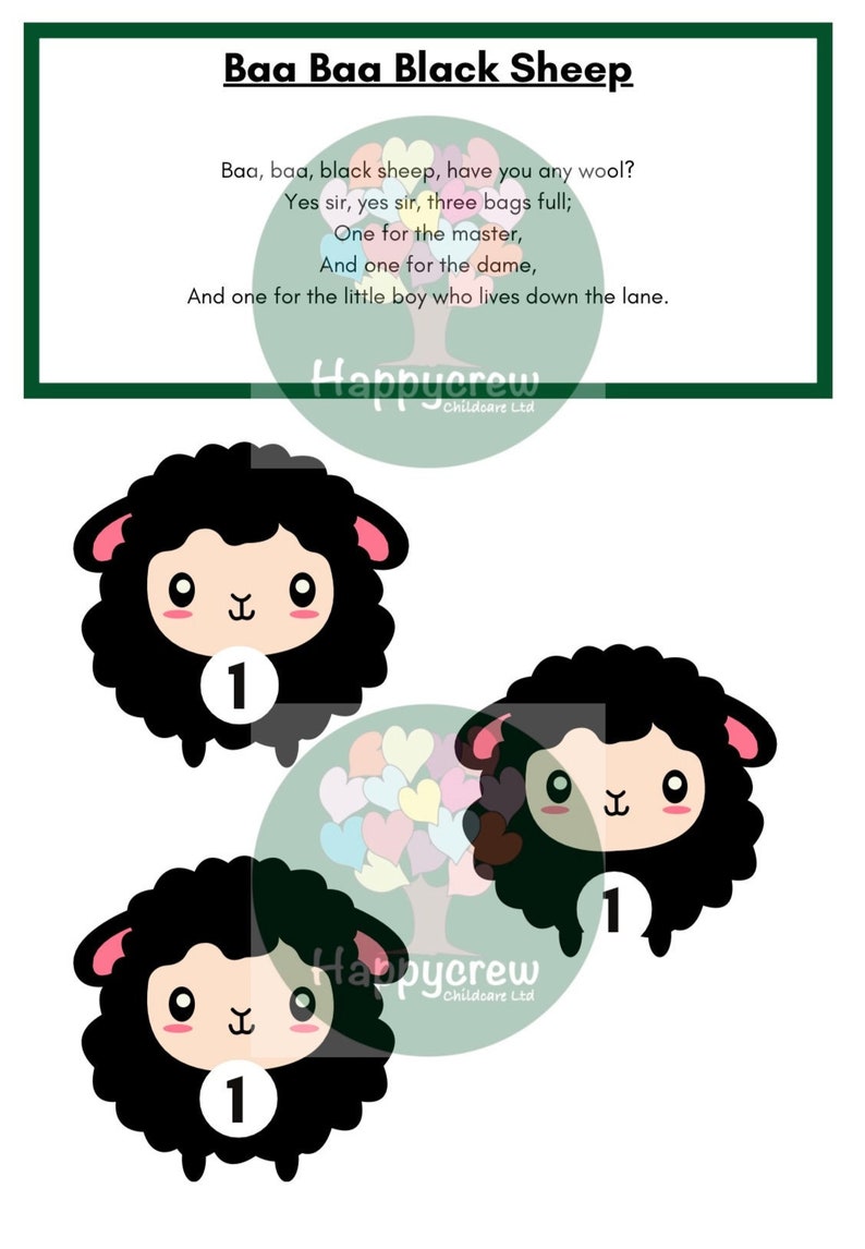 Nursery Rhyme Flash Cards - Early Years - Childcare - Learning ...