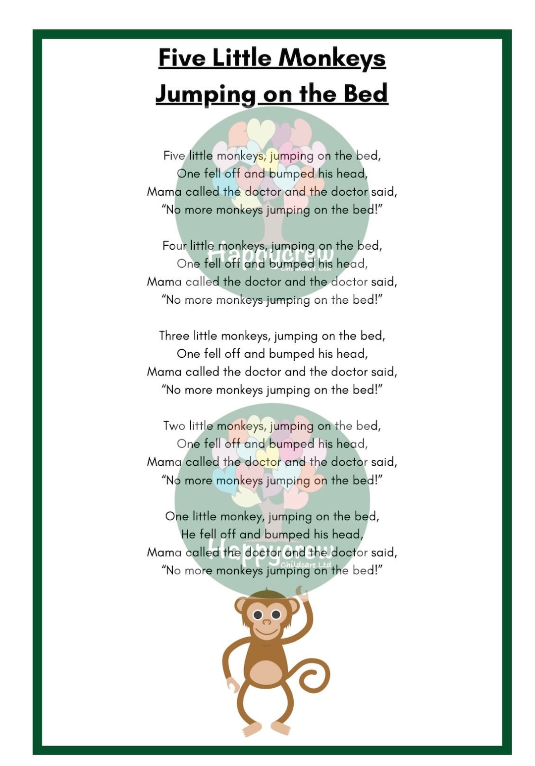 Nursery Rhyme Flash Cards - Early Years - Childcare - Learning ...
