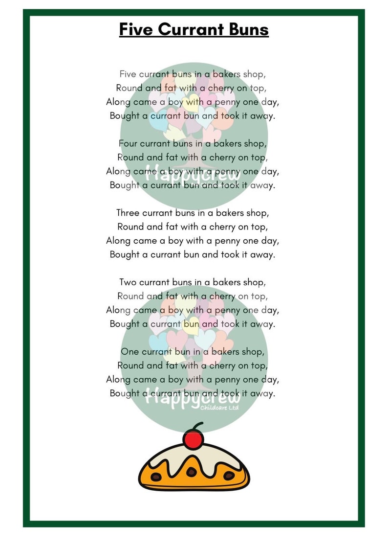 Nursery Rhyme Flash Cards Early Years Childcare Learning Printable ...