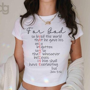 For God so Loved the World Shirt, Christian Gift, Valentines Shirt ...