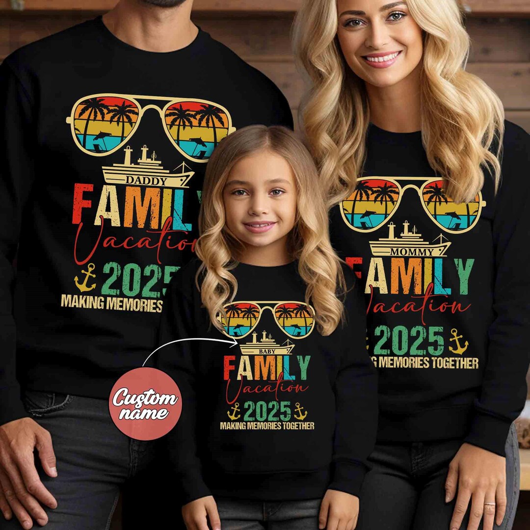 Personalized Family Vacation 2025 Shirt, Family Matching Vacation ...