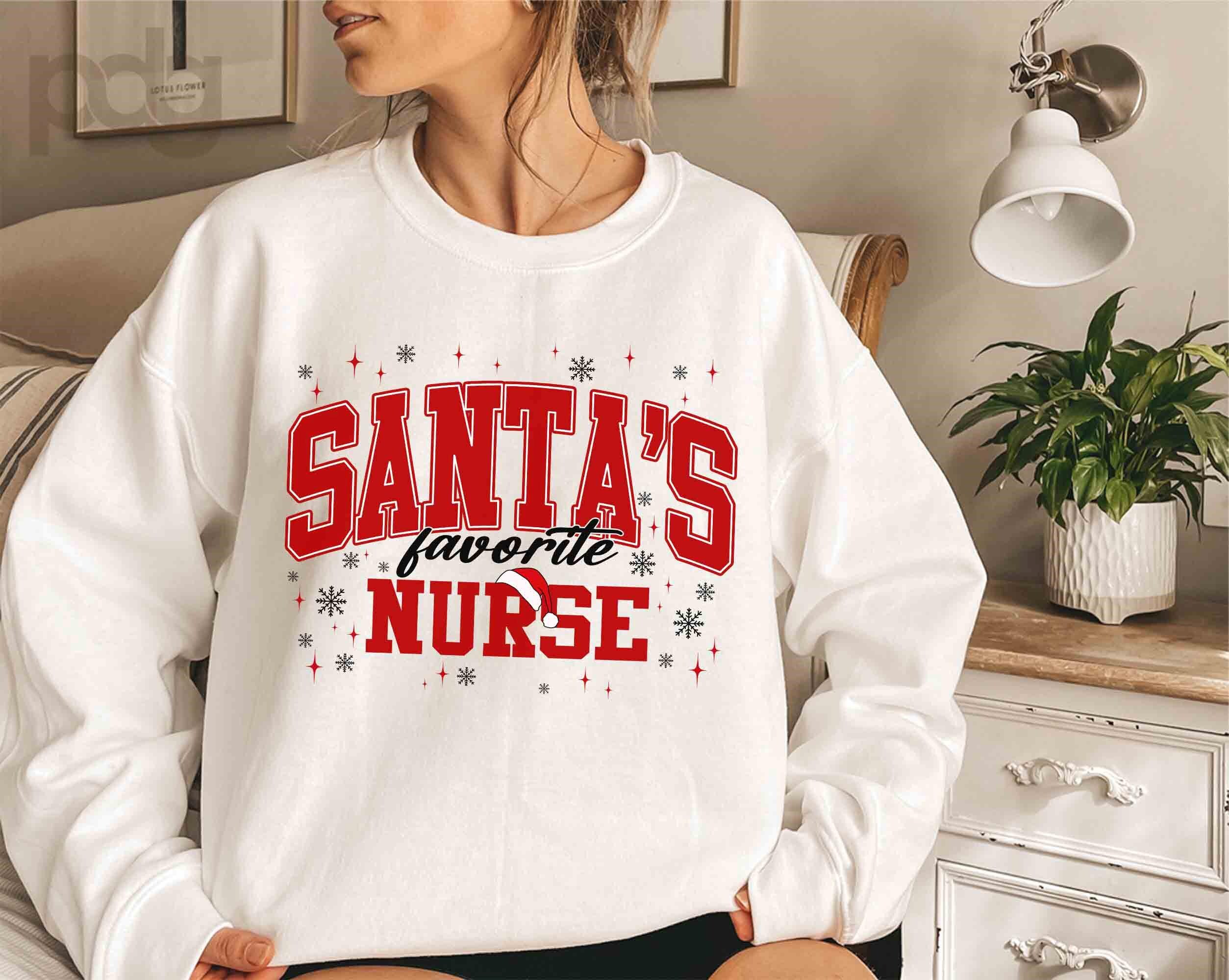 Santas Favorite Nurse Png, Nurse Christmas Png, Christmas Gift, Nurse ...