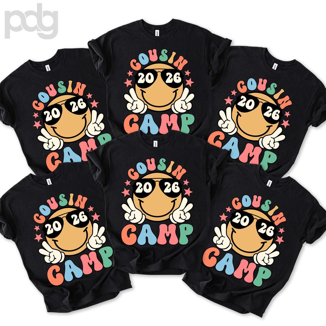 Cousin Camp 2026 T-shirt: Summer Family Reunion Matching Tee - Etsy