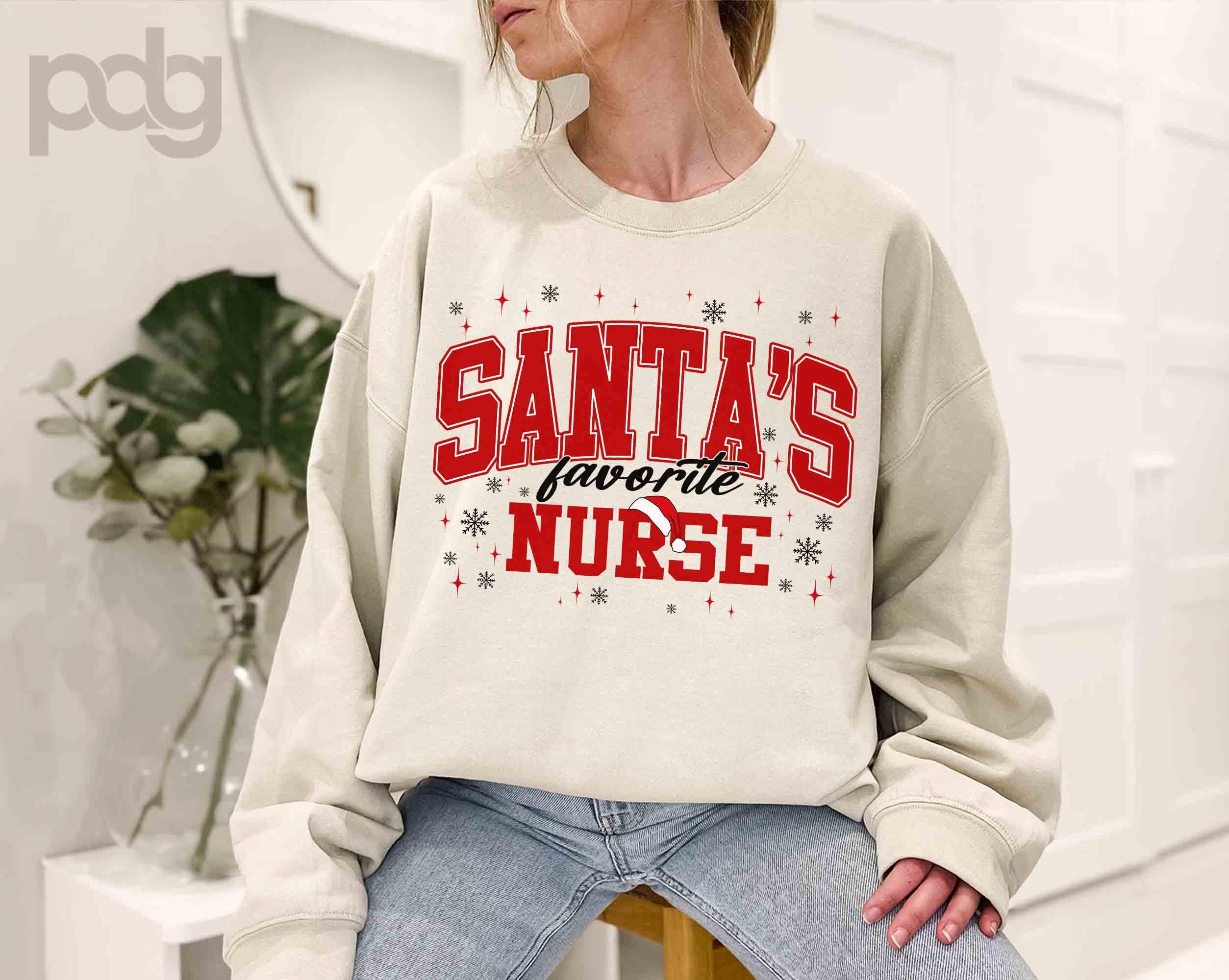 Santas Favorite Nurse Png, Nurse Christmas Png, Christmas Gift, Nurse ...
