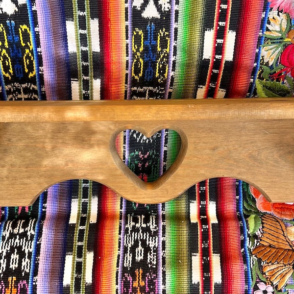 Wood Heart Shelf - Etsy