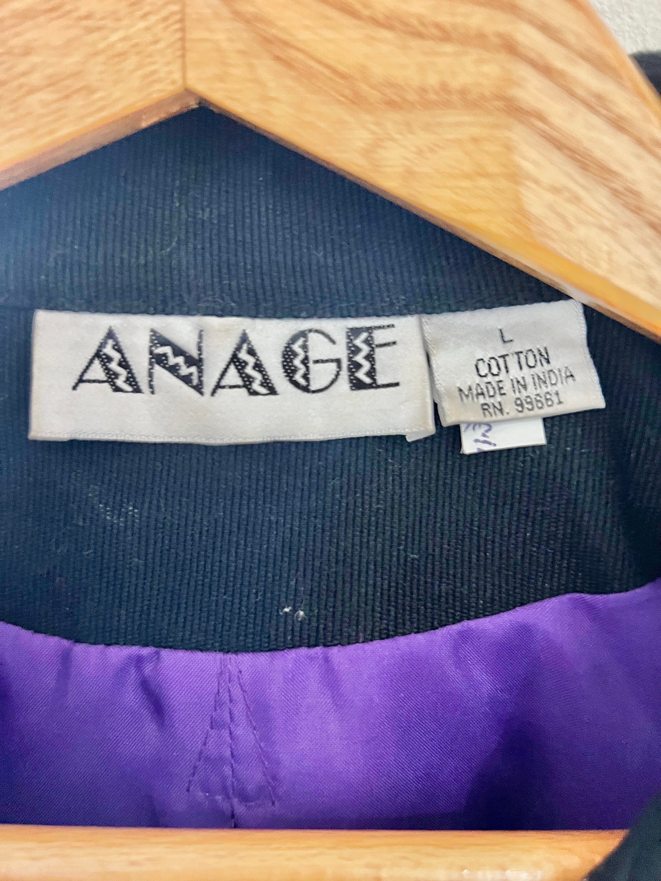 Gorgeous Vintage Anage 1980's Womens Waist Length Black, Beaded Cotton ...