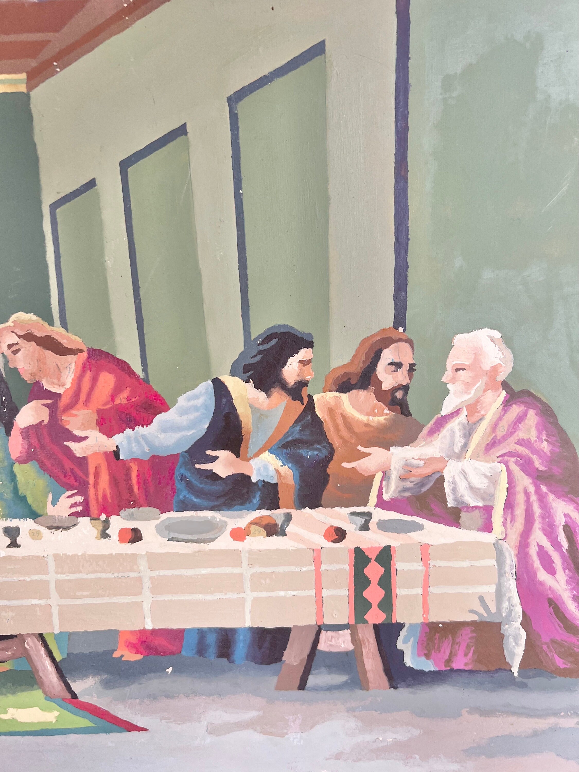 Vintage the Last Supper Paint by Number. Craft Master Oil Painting ...