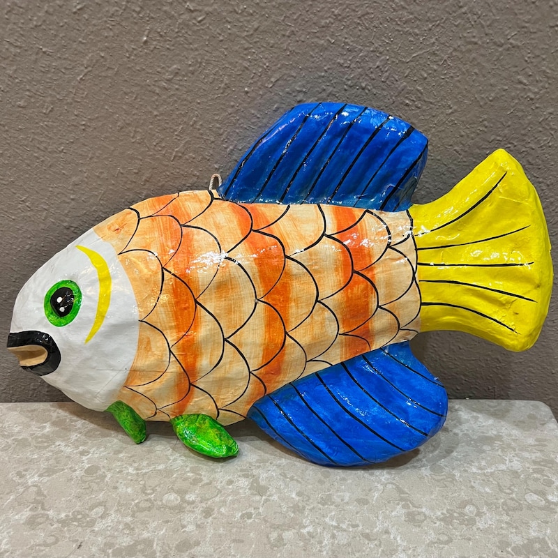 Paper Mache Fish - Etsy