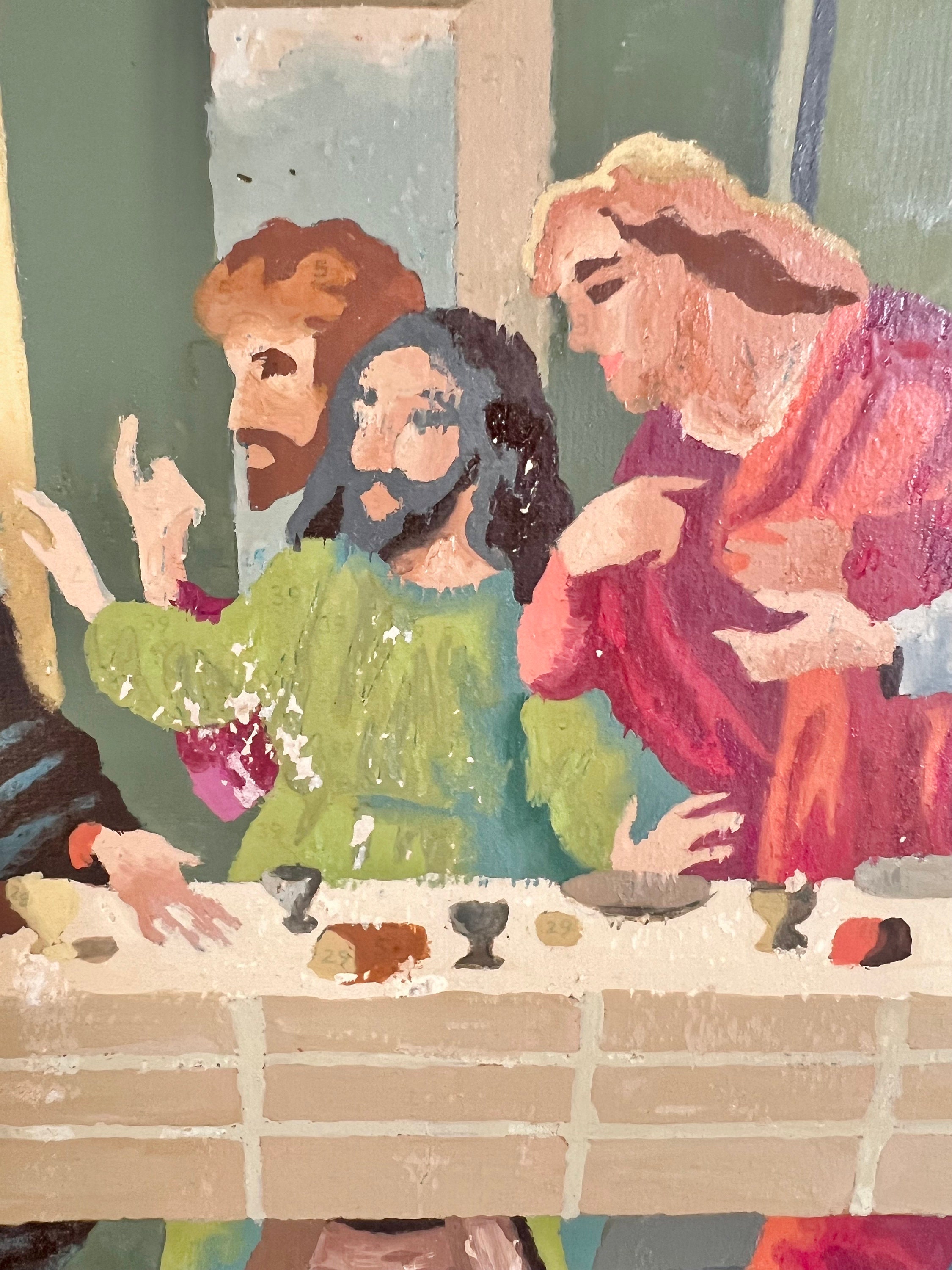 Vintage the Last Supper Paint by Number. Craft Master Oil Painting ...