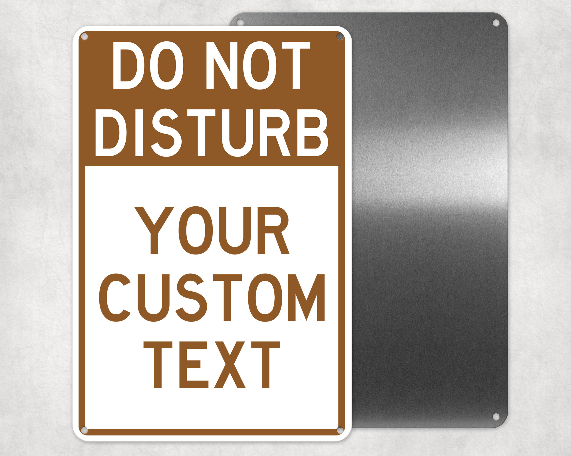 Your Custom Text Do Not Disturb Metal Sign, Personalized Aluminum Sign ...