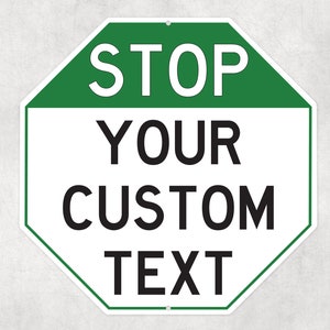 Your Custom Stop Sign Shape Metal Warning Sign (12"x12"), Personalized ...