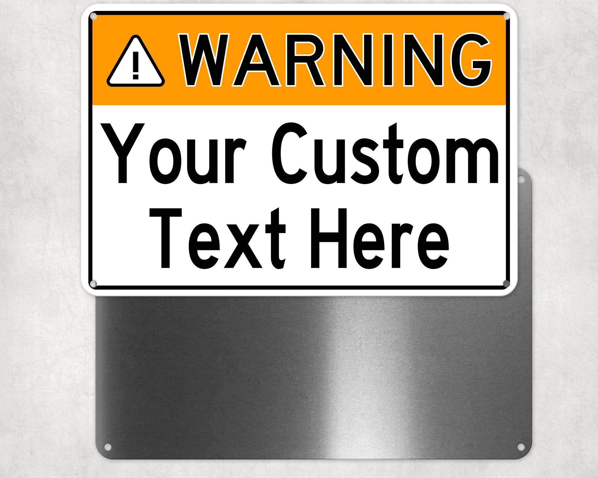 Your Custom Text Metal Warning Sign, Personalized Aluminum Sign, Gate ...
