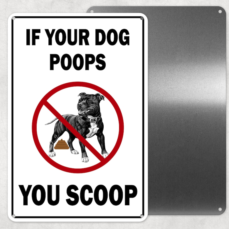 Dog Poop Sign - Etsy