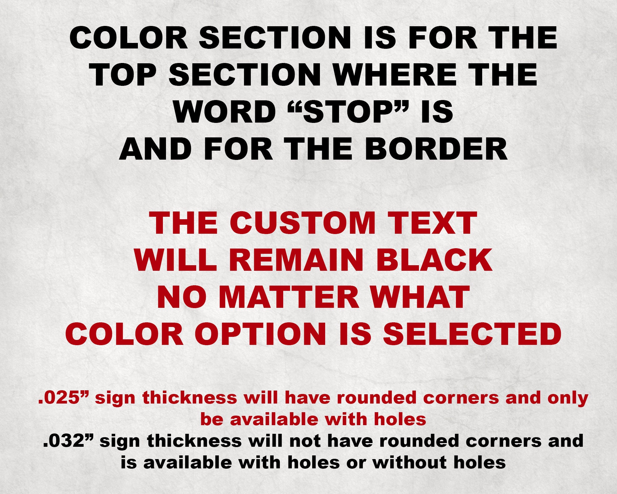 Your Custom Stop Sign Shape Metal Warning Sign 12x12, Personalized ...