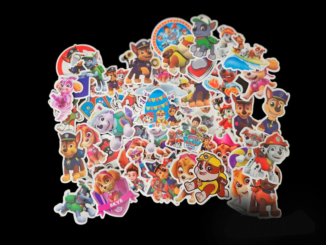Paw Patrol Sticker licensed50psc Cute Sticker. Weatherproof. - Etsy