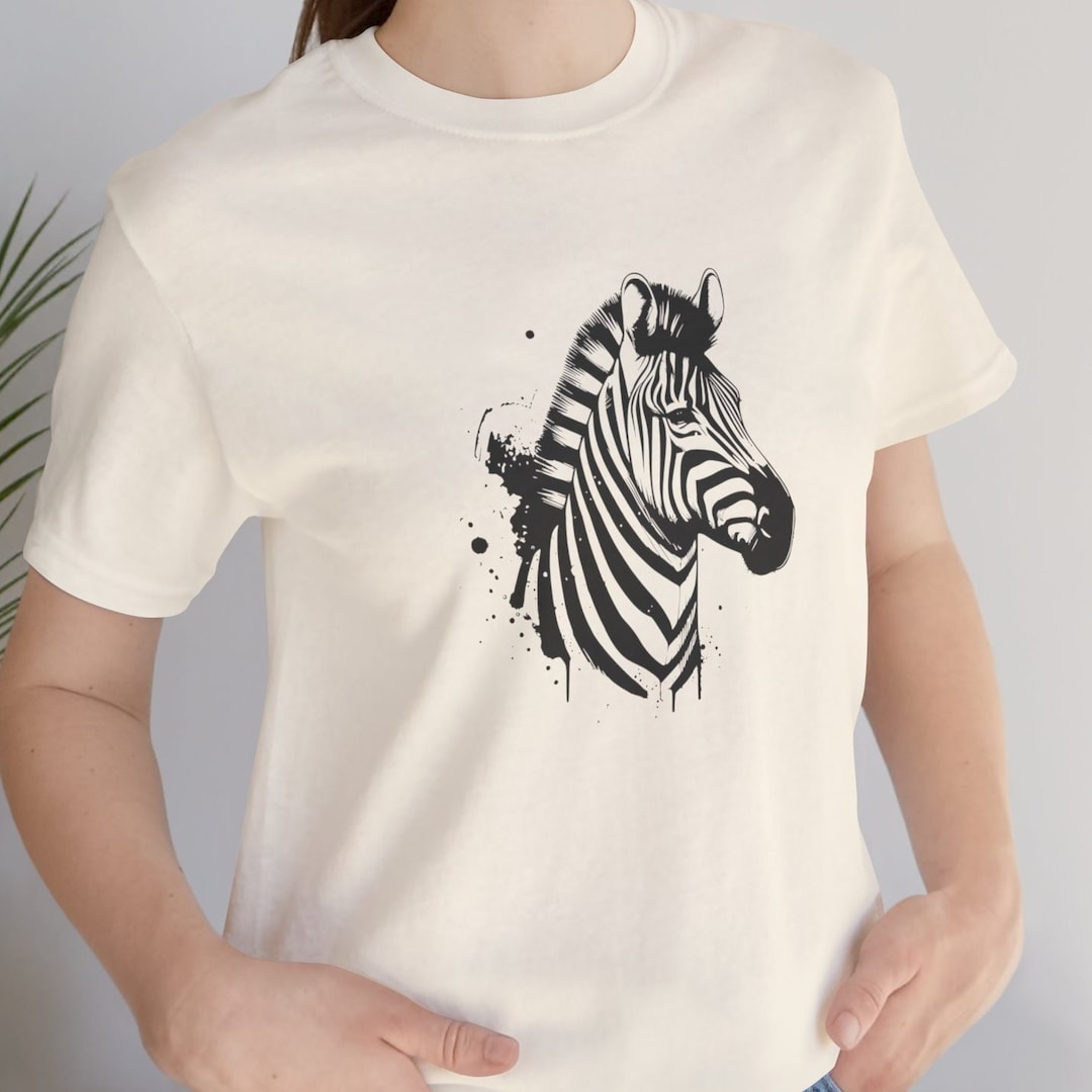 Zebra Head T-shirt - Etsy