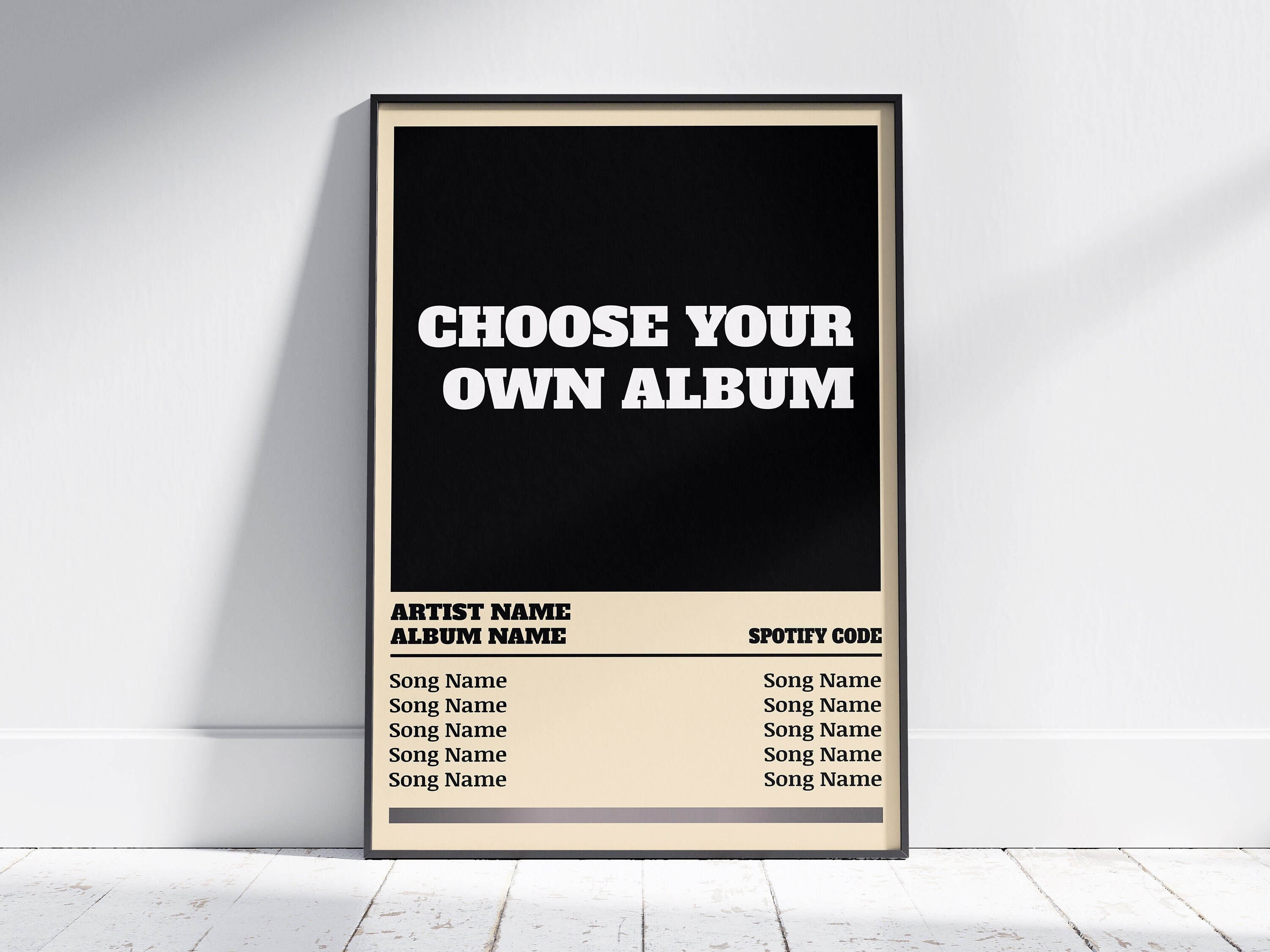 Choose Your Own Album Poster, Custom Album Poster, Music Gift Ideas ...