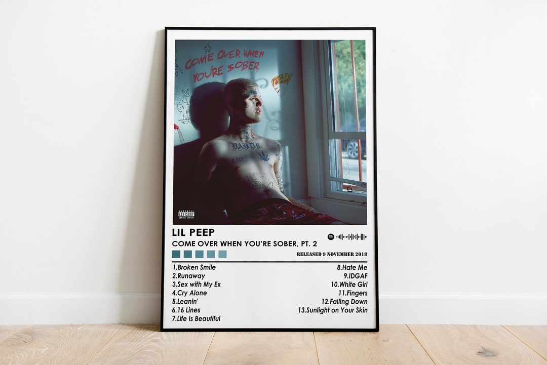 Lil Peep Poster Print Come Over When You're Sober Pt. 2 Music Poster ...