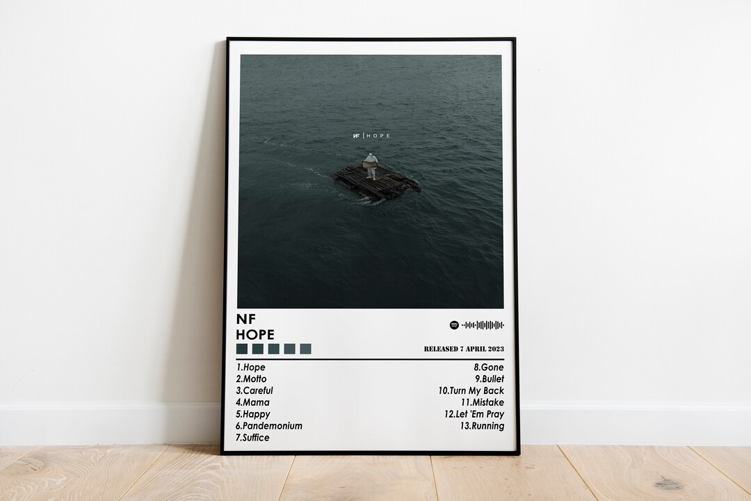 Nf Poster Print Hope Album Poster Music Poster Album Cover Poster Wall ...