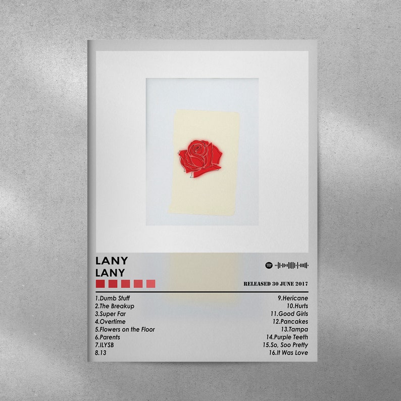 Lany Poster Print Lany Album Music Poster Album Cover Poster Wall Decor ...